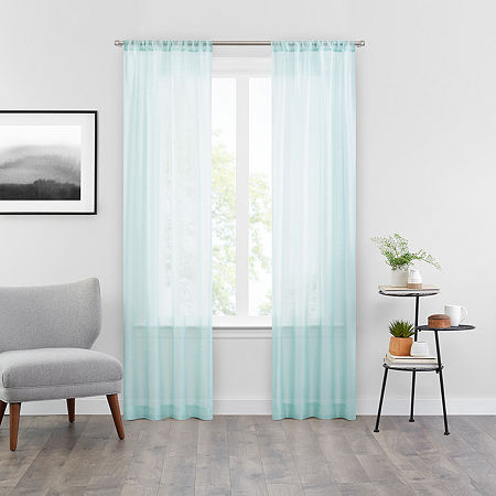 Click here for Vue Textured Voile Rod Pocket Sheer Set of 2 Curta... prices