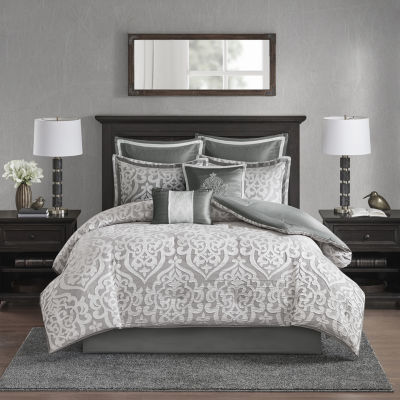 Madison Park Dillon 8-pc. Damask + Scroll Comforter Set - JCPenney