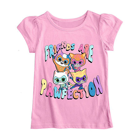 Click here for Toddler Girls Crew Neck Short Sleeve Regular Fit G... prices