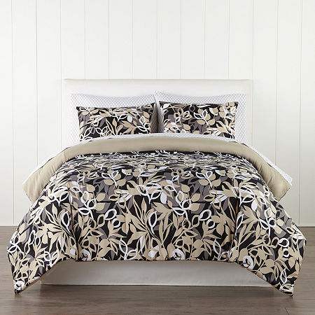 Click here for Home Expressions Casey Leaves Complete Bedding Set... prices