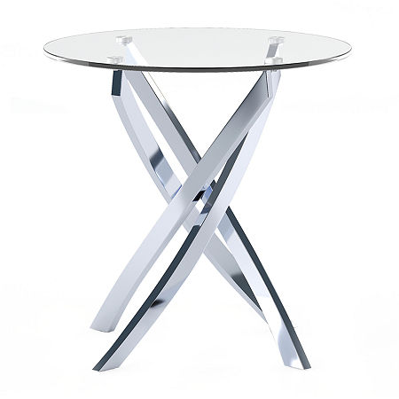 Click here for Newport Glass Top End Table  One Size  Silver prices