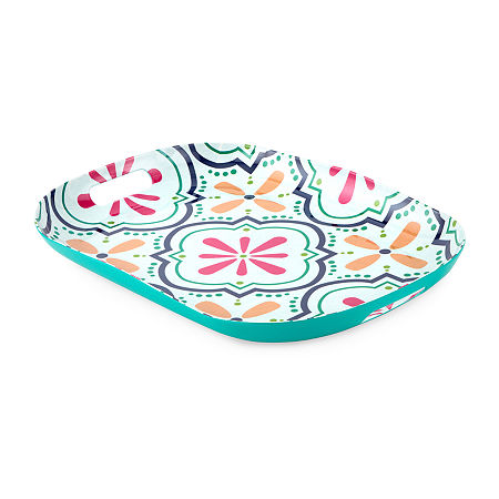 Click here for Turquoise Sun 19 Medallion With Handles Serving Pl... prices