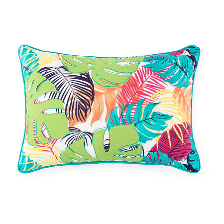Click here for Turquoise Sun Multileaf Rectangular Throw Pillow... prices
