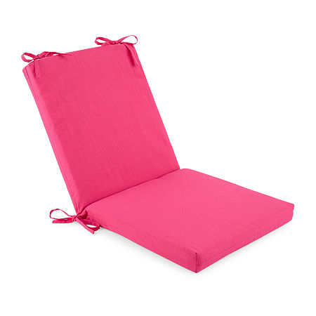 Click here for Turquoise Sun Solid Pink Patio Chair Cushion  One... prices