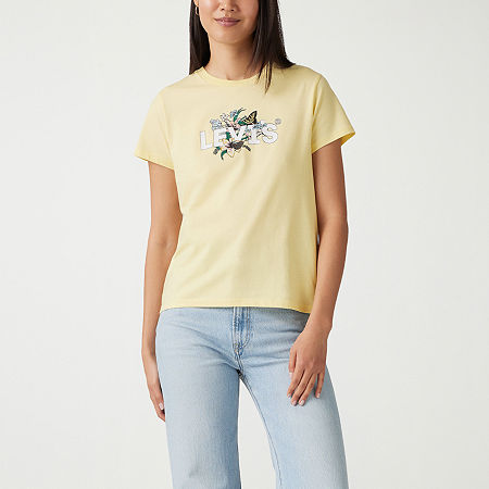 Click here for LevisPerfect Tee Womens Round Neck Short Sleeve T-... prices