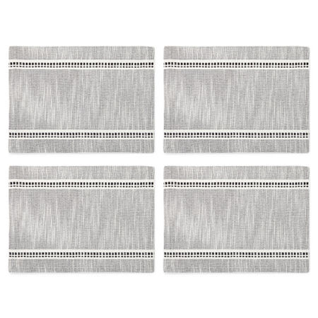 Click here for Linden Street 4-pc. Placemat  One Size  Black prices
