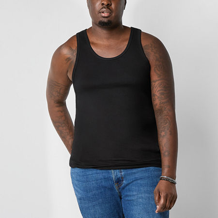 Click here for Arizona Mens Round Neck Sleeveless Big and Tall Ta... prices