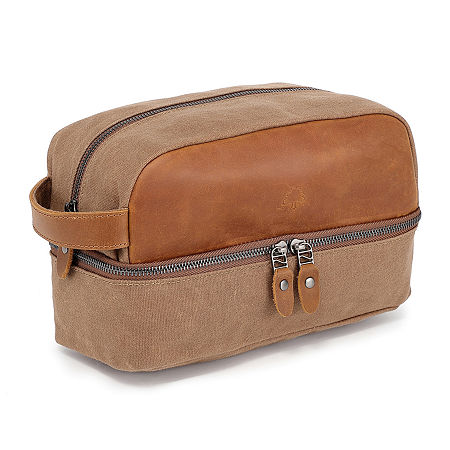 Click here for Tsd Brand Stone Creek Waxed Canvas Toiletry Bag -... prices