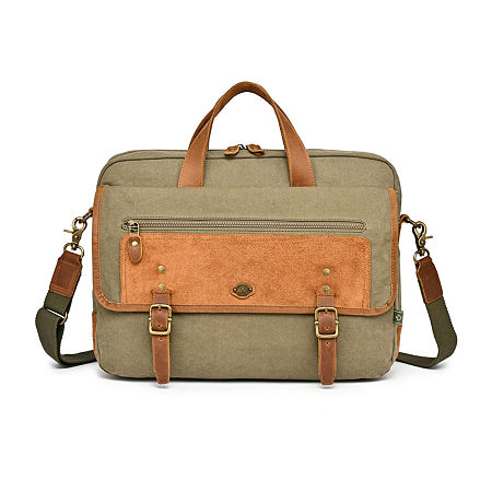 Click here for Tsd Brand Valley Oak Canvas Brief Bag - Olive prices
