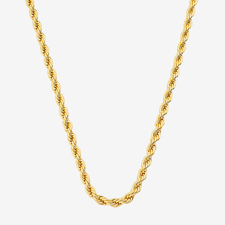 Click here for J.P. Army Mens 14K Gold Over Brass 24 Inch Rope Ch... prices