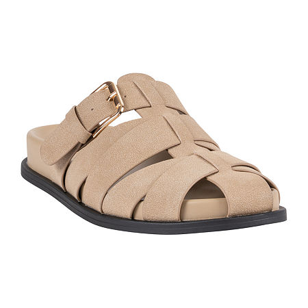 Click here for Gc Shoes Womens Lovely Multi-Strap Footbed Slip-On... prices