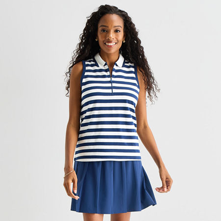 Click here for St. Johns Bay Womens Sleeveless Quarter-Zip Pullov... prices