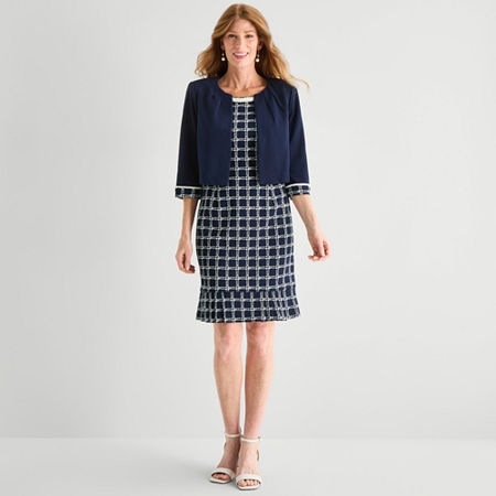 Click here for Maya Brooke Womens Jacket Dress  8  Blue prices
