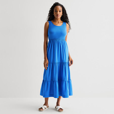 Click here for St. Johns Bay Womens Sleeveless Maxi Dress  Petite... prices