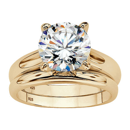 Click here for Diamonart Womens 3 CT. Cubic Zirconia 14K Gold Ove... prices