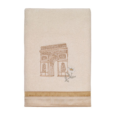 Avanti Paris Botanique Embroidered Cotton Hand Towel  16 x 30 - Ivory