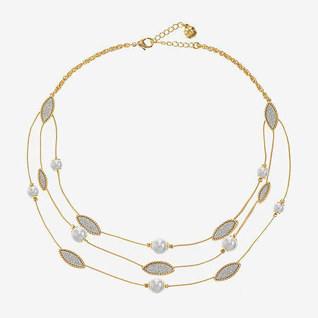 Click here for Monet Jewelry Layered Womens 17 Inch Strand Neckla... prices