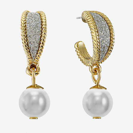 Click here for Monet Jewelry Womens Simulated Pearl Hypoallergeni... prices