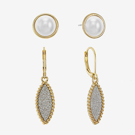 Click here for Monet Jewelry Stud And Drop Womens Simulated Pearl... prices