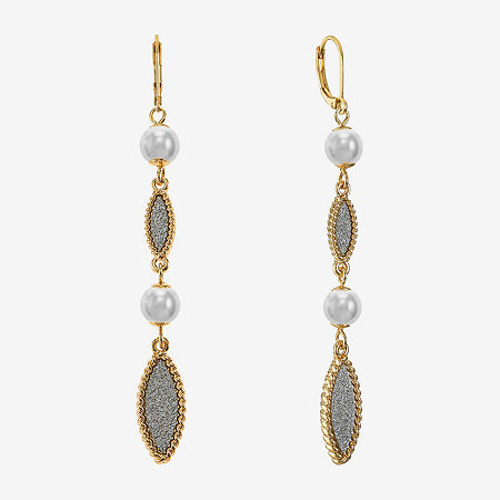 Click here for Monet Jewelry Linear Womens Simulated Pearl Drop E... prices