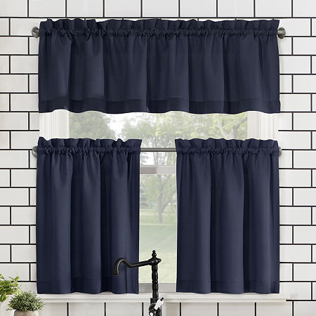 Click here for Martine Microfiber Semi-Sheer Rod Pocket Kitchen C... prices