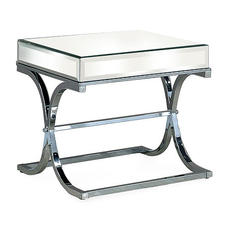 Click here for Hope Mirrored End Table  One Size  Silver prices