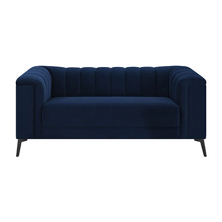 Click here for Chalet Pad-Arm Loveseat  One Size  Blue prices