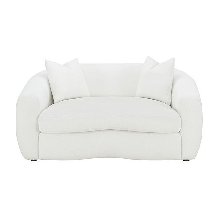 Click here for Isabella Pad-Arm Loveseat  One Size  White prices