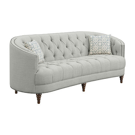 Click here for Avonlea Curved Slope-Arm Sofa  One Size  Gray prices