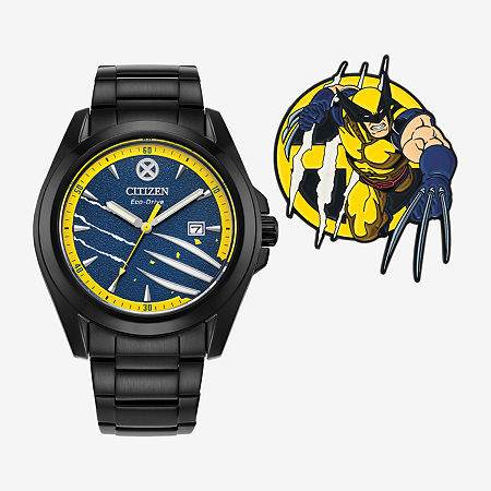 Click here for Citizen Eco-Drive Mens Marvel Wolverine Black-Tone... prices