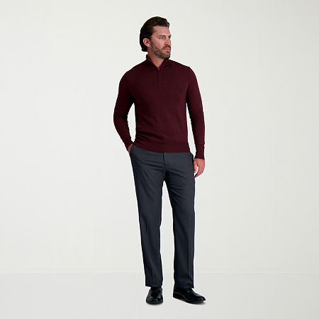 Click here for Haggar Premium Comfort Tonal Windowpane Mens Comfo... prices