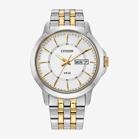 Click here for Citizen Mens Two-Tone Stainless Steel Bracelet Wat... prices