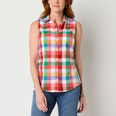 Click here for St. Johns Bay Womens Sleeveless Regular Fit Tall B... prices