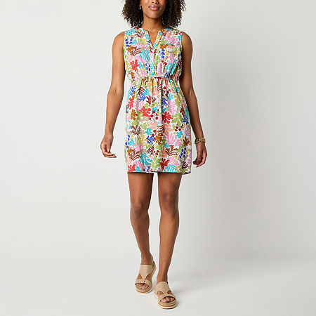 Click here for St. Johns Bay Womens Sleeveless Shift Dress Tall... prices