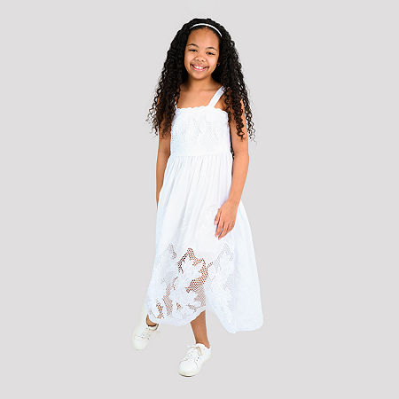 Click here for Rare Editions Big Kid Girls Sleeveless Eyelet Maxi... prices