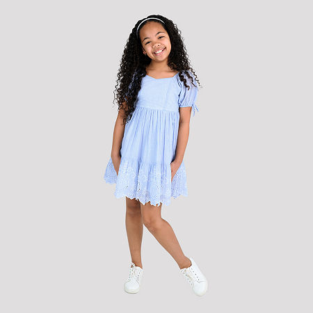 Click here for Rare Editions Big Kid Girls Short Sleeve Puffed Sl... prices