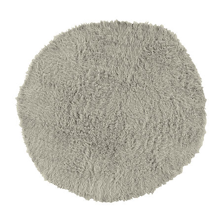 Click here for Linon Flokati Solid Woven Round Area Rug  One Size... prices