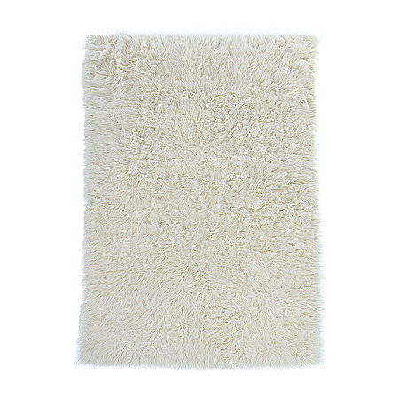 Click here for Linon Flokati Solid Woven Rectangular Area Rug  On... prices