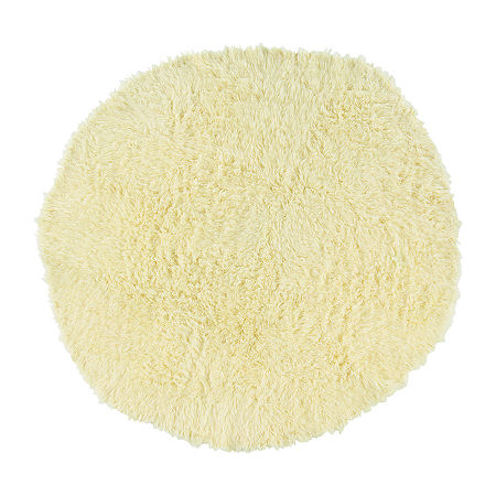 Click here for Linon Flokati Solid Woven Round Area Rug  One Size... prices