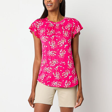 Click here for Liz Claiborne Womens Crew Neck Short Sleeve Blouse... prices