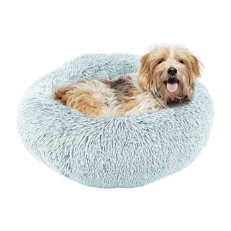 Click here for Precious Tails 24 Blue Donut Pet Bed  One Size  Bl... prices
