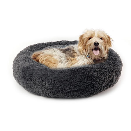 Click here for Precious Tails 28 Charcoal Donut Pet Bed  One Size... prices