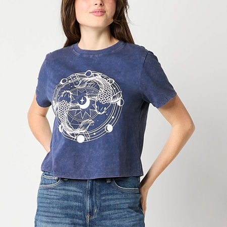 Click here for Celestial Koi Fish Semi Fit Tee Womens Crew Neck S... prices