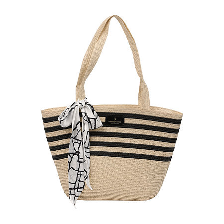 Click here for London Fog Straw Tote Bag  One Size  White prices
