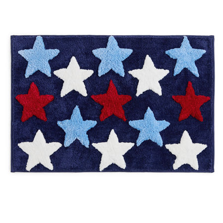 Click here for Avanti Americana Star Bath Rug  One Size  Blue prices