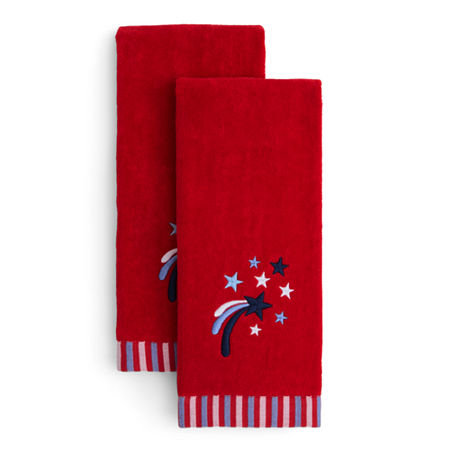 Click here for Avanti Stars 2 Pack Hand Towel  One Size  Red prices