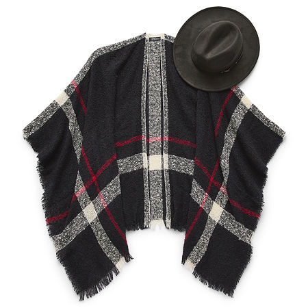 Click here for White Mountain Ruana Wrap  One Size  Black prices