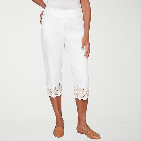 Click here for Alfred Dunner Womens Straight Capri Pant  8  White prices