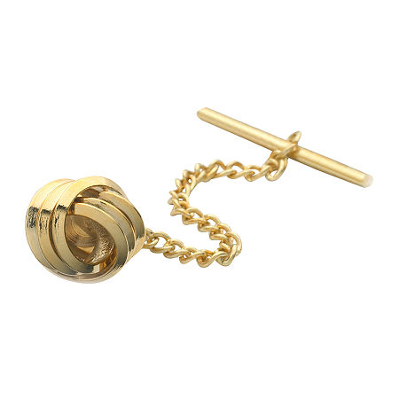 Click here for Love Knot Gold-Plated Tie Tack  One Size  Yellow prices