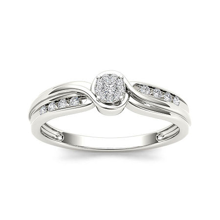 Click here for 1/10 CT.T.W. Natural Diamond 10K White Gold Engage... prices